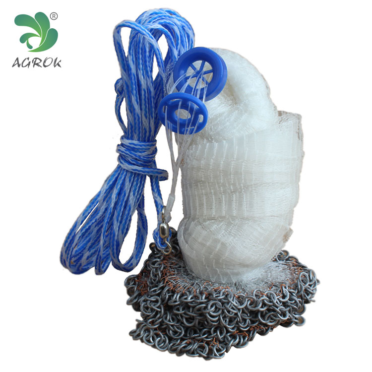 Big size Lead Chain bottom pocket cast net Japanese style