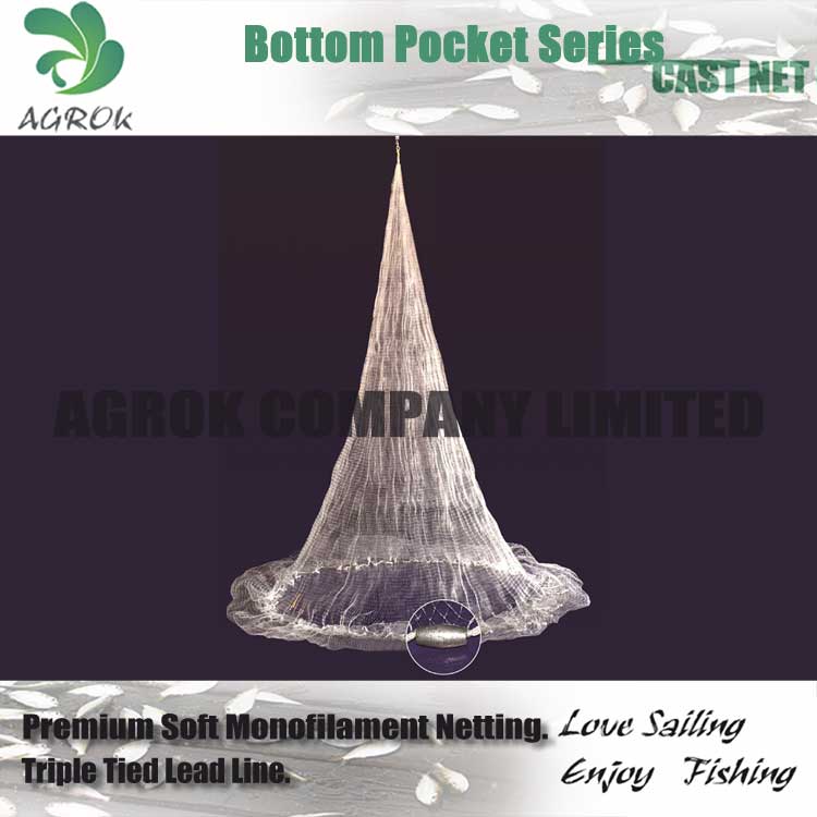 Bottom Pocket Mono Cast Net Olive Lead Sinker