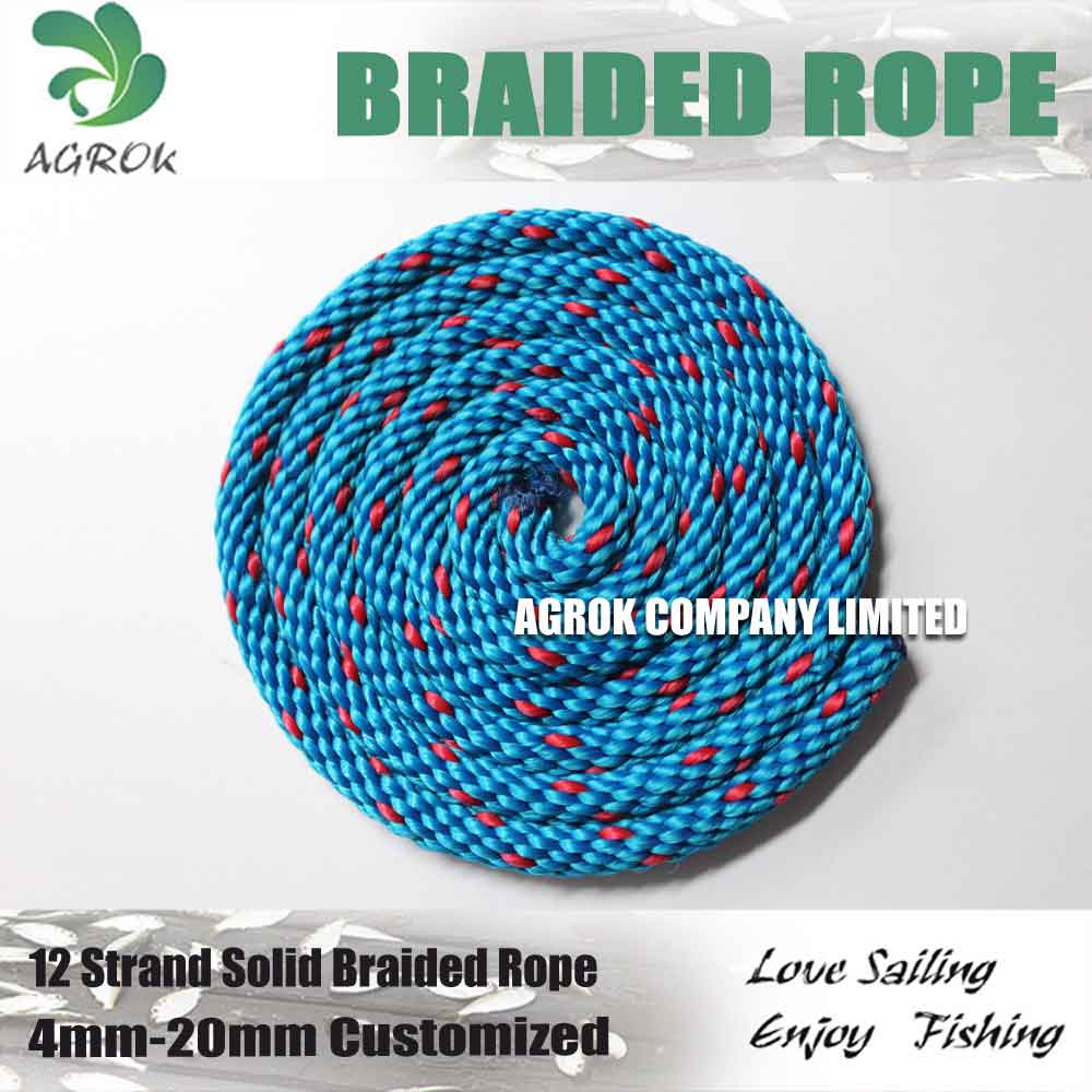 12 Strands Solid Braided Rope